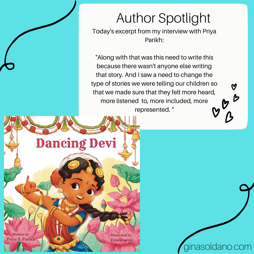 Author Spotlight: Priya Parikh, Author of Dancing Devi - Gina Soldano